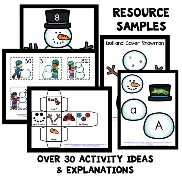 Snowman Theme Home Preschool Lesson Plan - Home Preschool 101